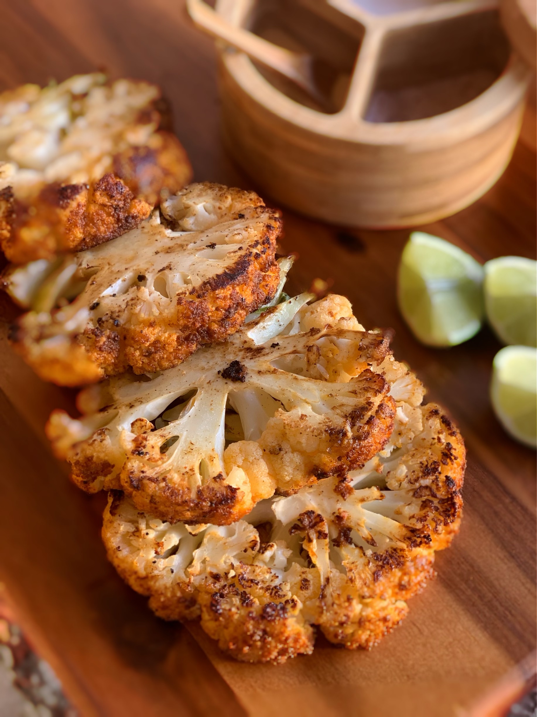 Savory cauliflower steaks