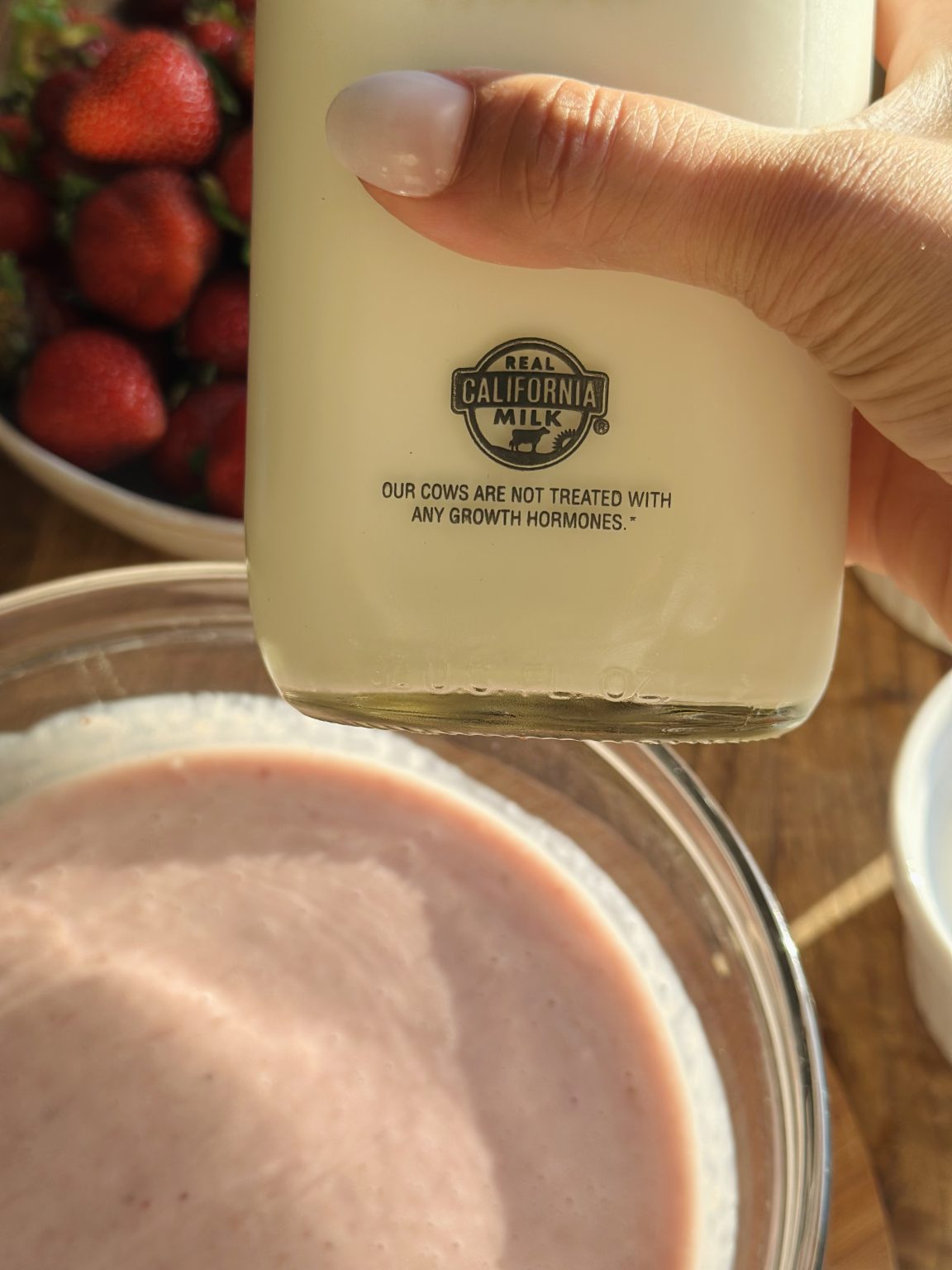 Strawberry & Cream Raspado (Shaved Ice)