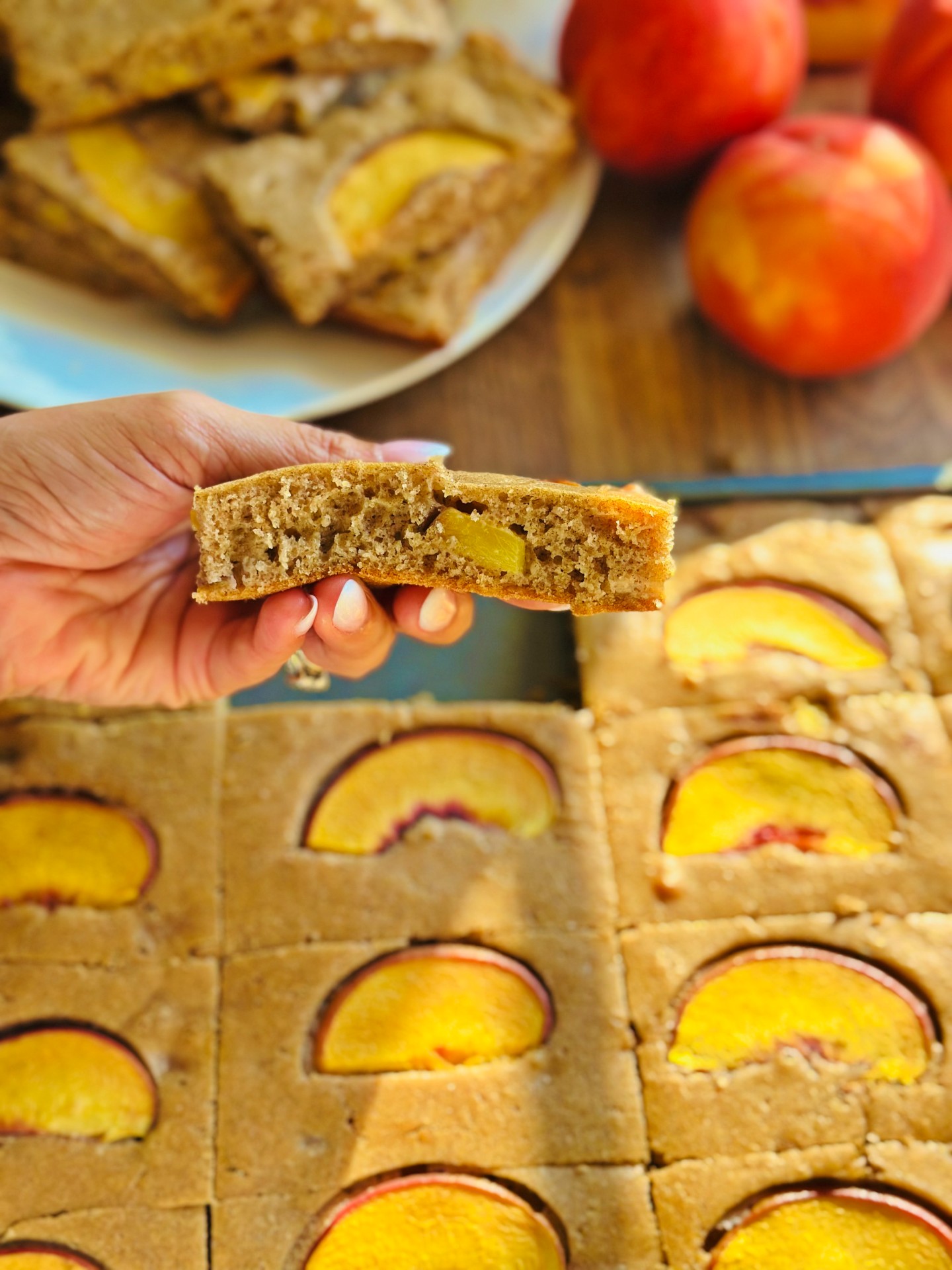 Brown Sugar & Peach (Sheet Pan) Pancakes